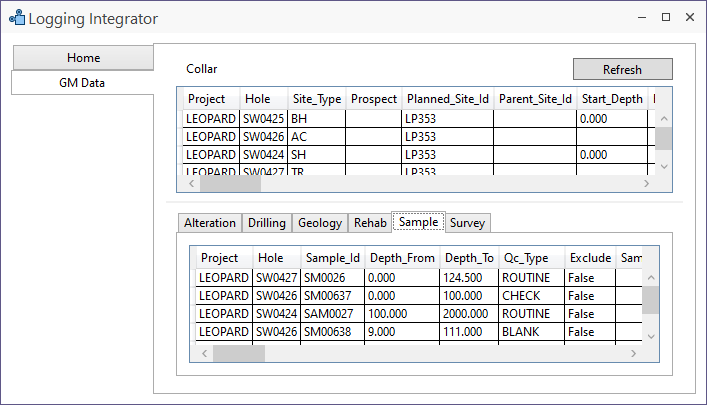 Geobank Logging Integrator User Instructions