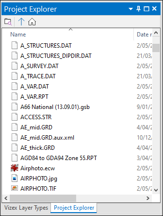 Project Explorer Pane