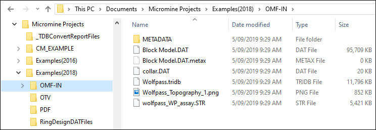 Open Mining Format (OMF)