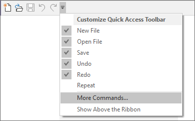 Quick Access Toolbar