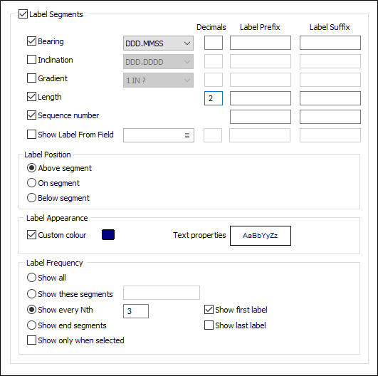 Segment Labels
