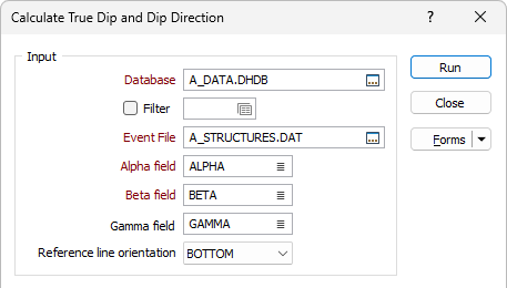 True Dip & Dip Direction