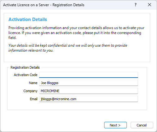 Install and Activate a Network Licence