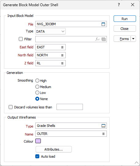 Block Model Outer Shell
