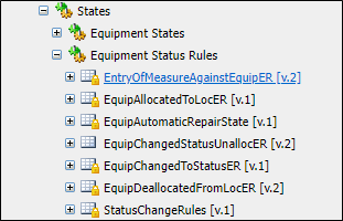Automatic equipment status changes